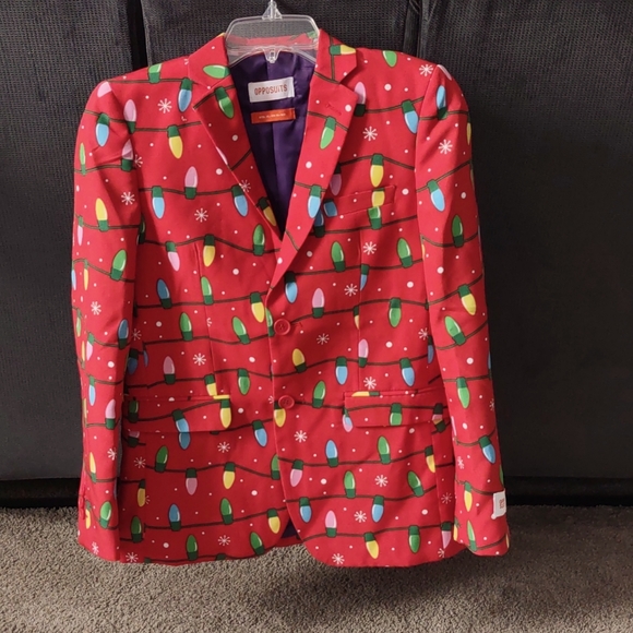 OppoSuits | Jackets & Coats | Opposuits Holiday Blazer Red With Holiday ...